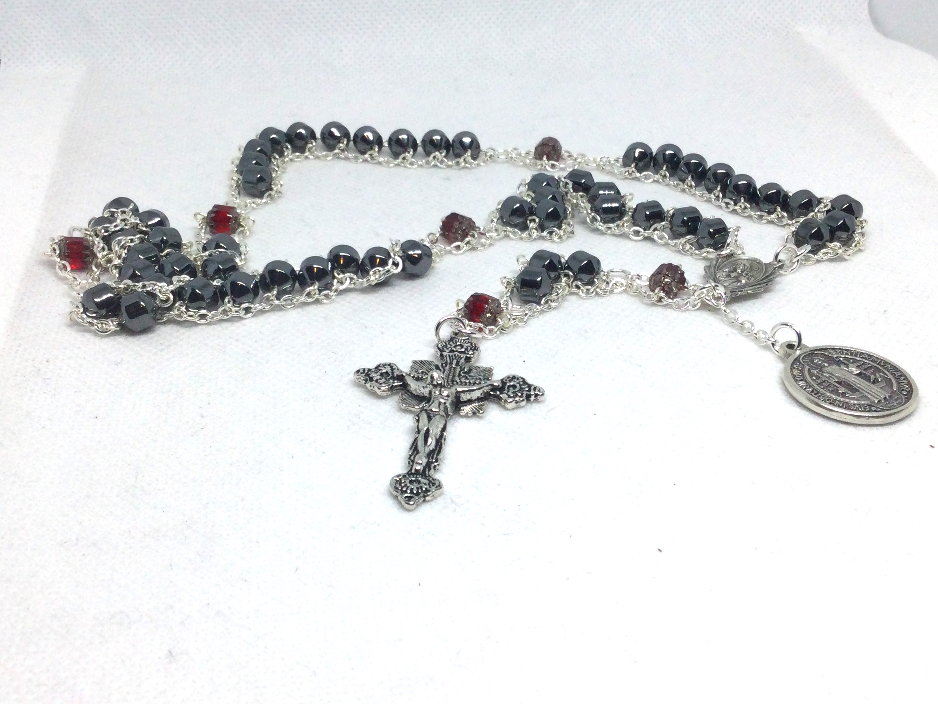 Hemalyke and Red Ladder Rosary (Unique Find)