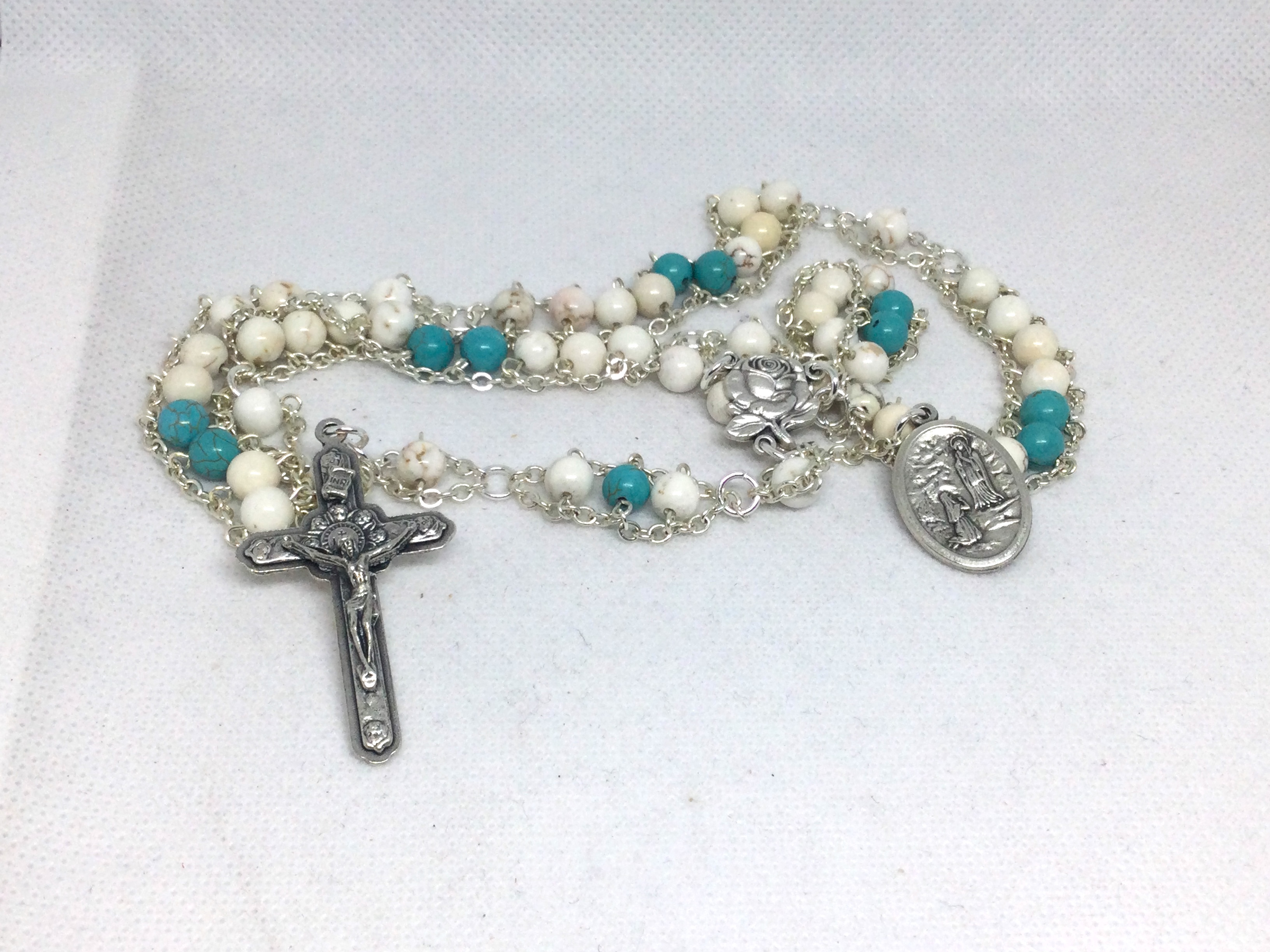 Our Lady of Lourdes Magnesite Ladder Rosary
